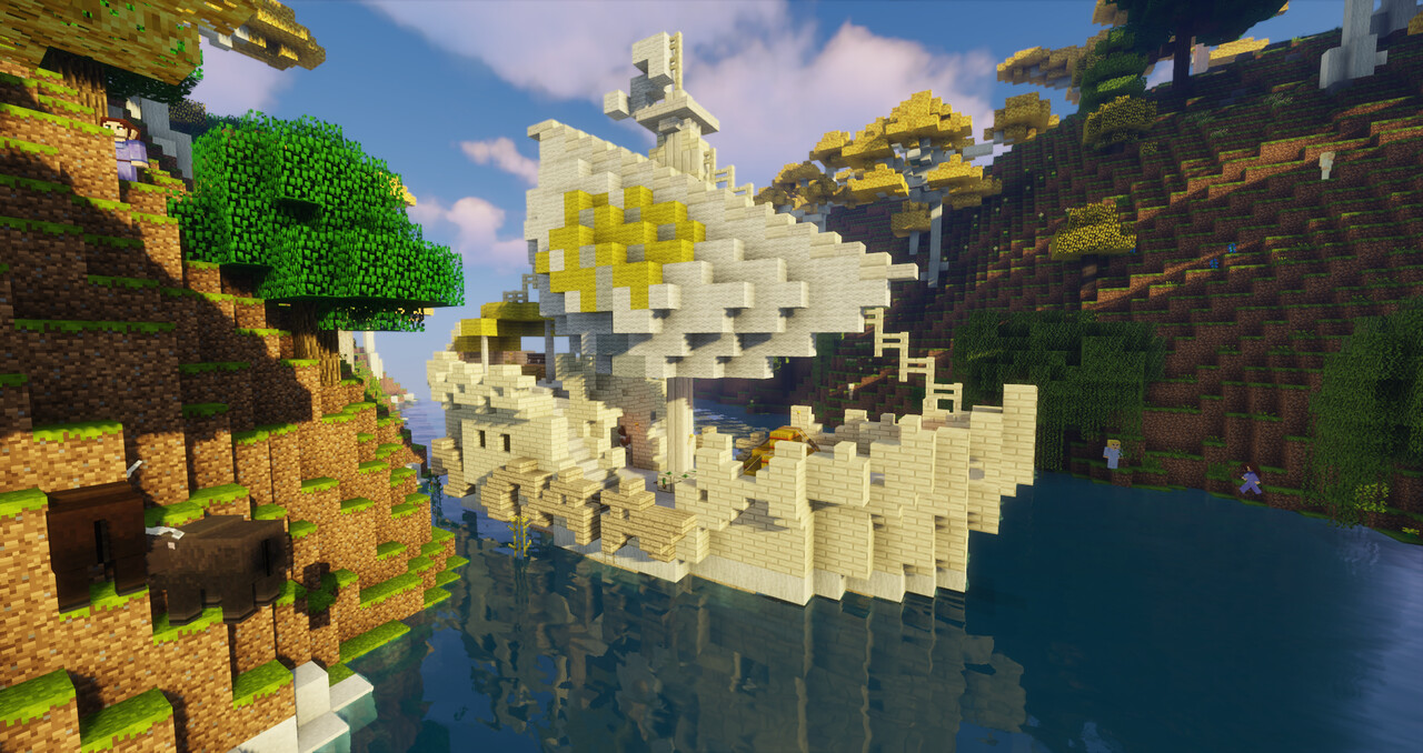 Lothlorien little elven ship Minecraft Map