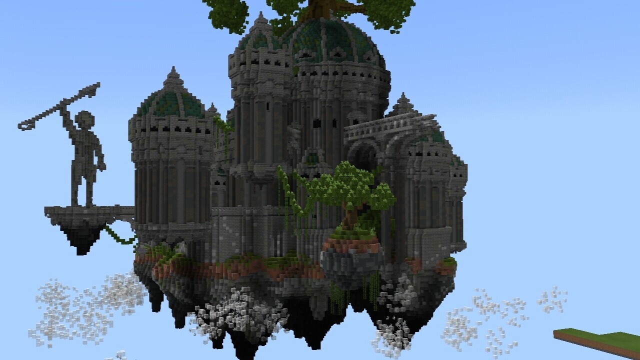 MinecraftPe Build"Castle on the sky" Minecraft Map