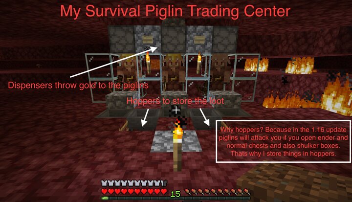Small Piglin Trading Farm Minecraft Map