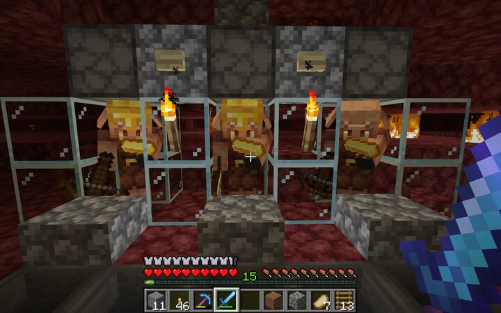 Small Piglin Trading Farm Minecraft Map