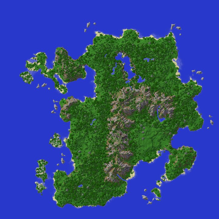Jungle Lost - 2000x2000 [worldpainter] Minecraft Map