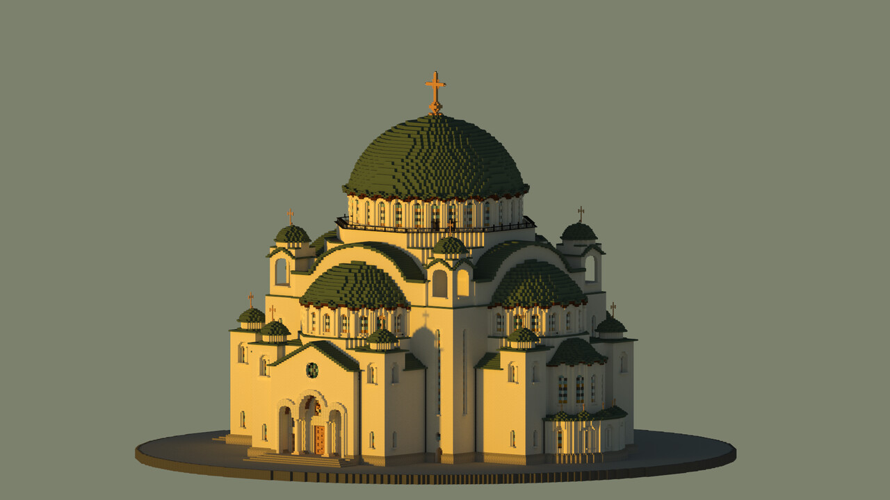 Saint Sava Temple Belgrade Minecraft Map