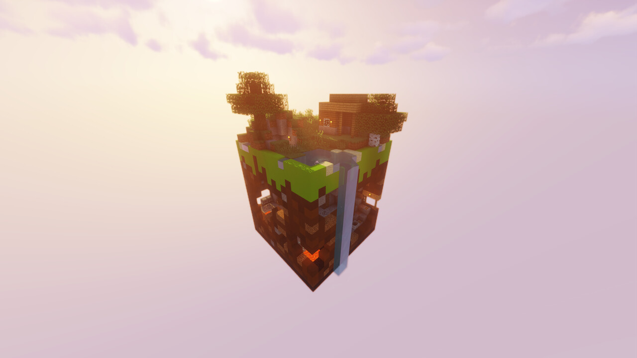 Grass Block with overworld on it Minecraft Map