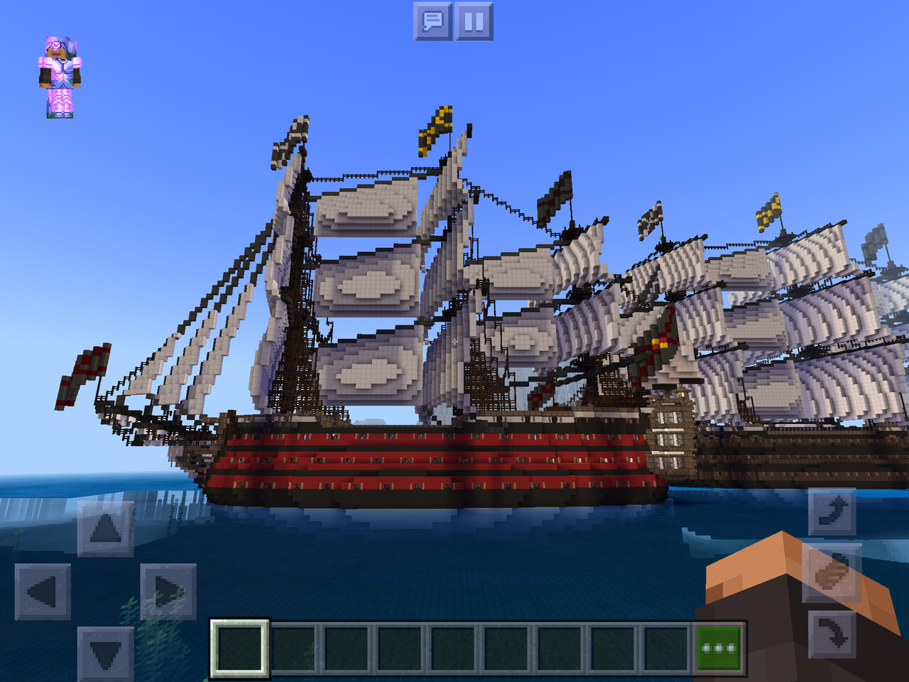 Golden victory based on hms victory Minecraft Map