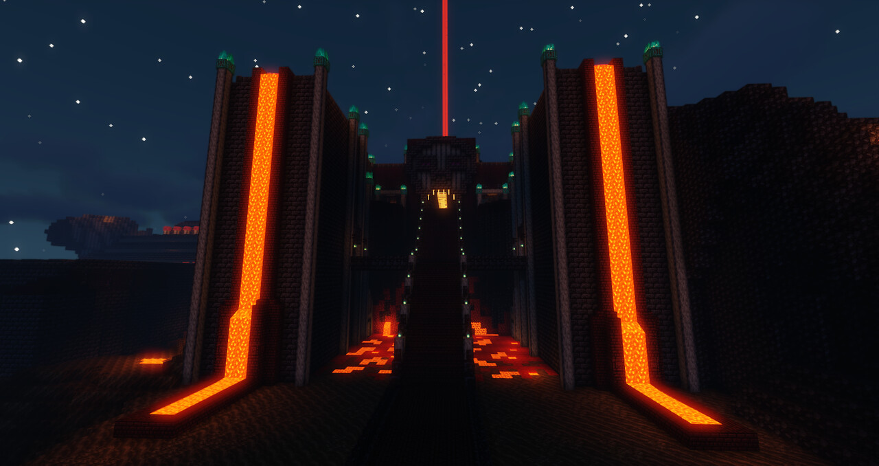 In the Hall's of the Nether King Minecraft Map