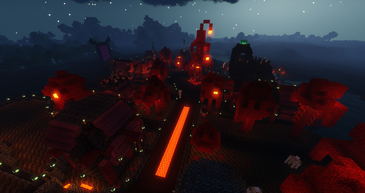 In the Hall's of the Nether King Minecraft Map