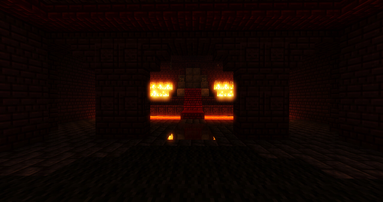 In the Hall's of the Nether King Minecraft Map