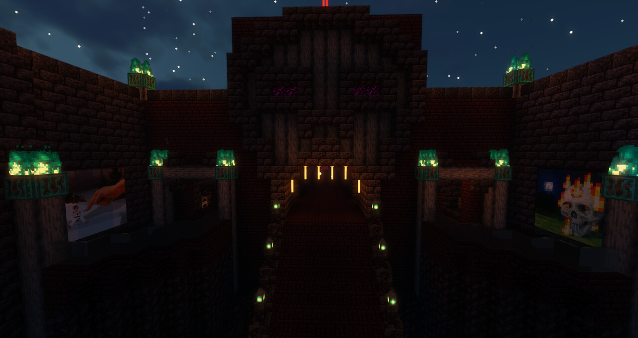 In the Hall's of the Nether King Minecraft Map