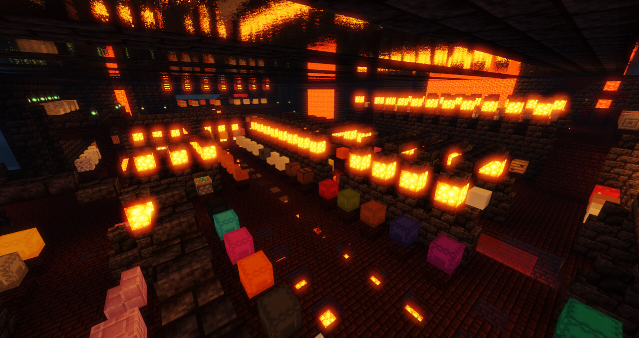 In the Hall's of the Nether King Minecraft Map