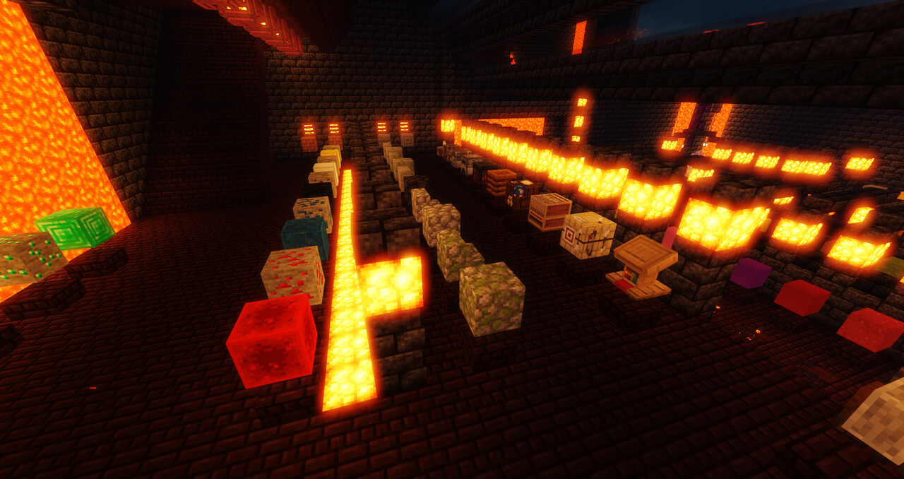 In the Hall's of the Nether King Minecraft Map