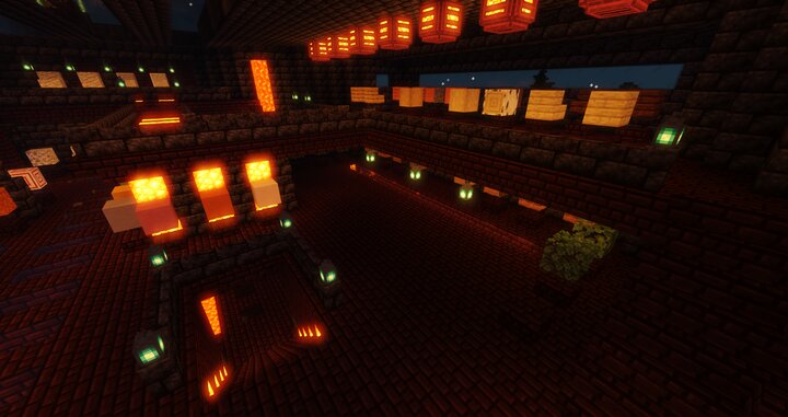 In the Hall's of the Nether King Minecraft Map