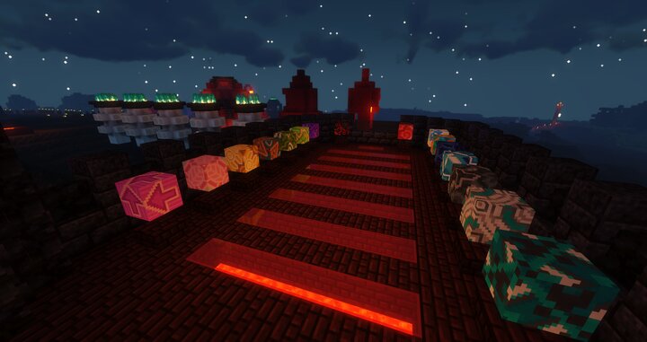 In the Hall's of the Nether King Minecraft Map