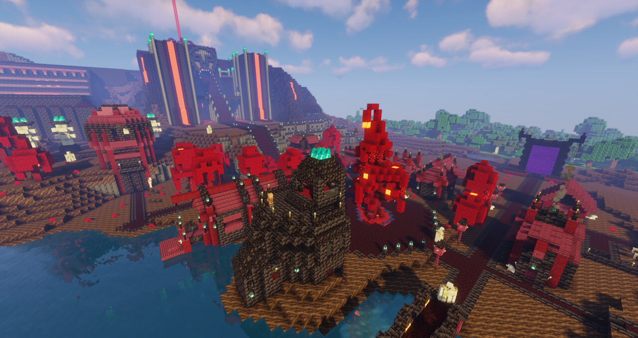 In the Hall's of the Nether King Minecraft Map