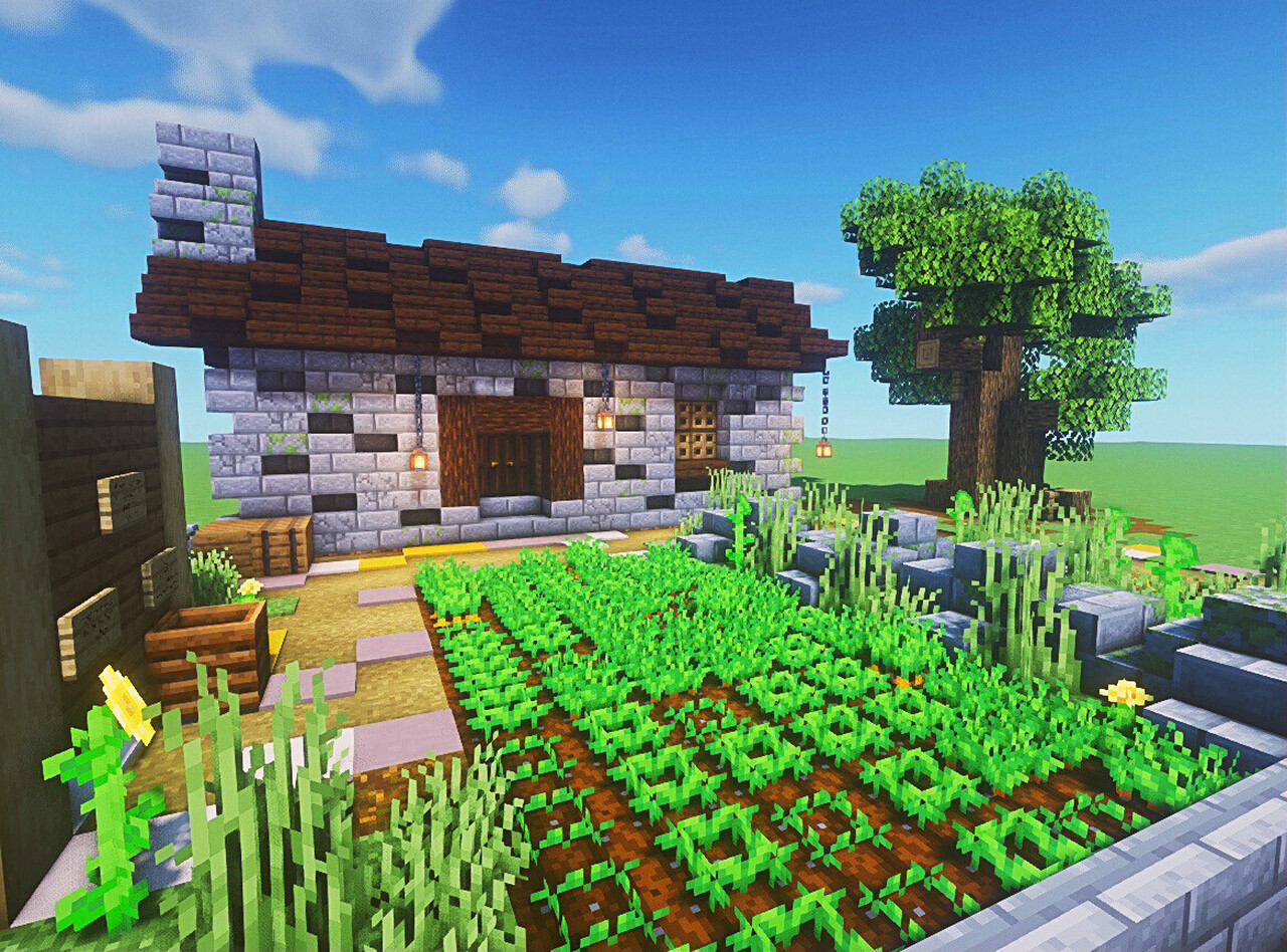 ~ Shabby Starter Farm House ~ Minecraft Map