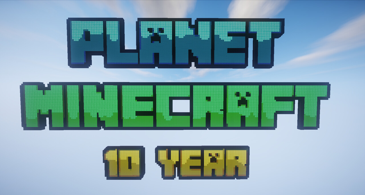 Planet Minecraft 10 Year - AliensBuilds Minecraft Map