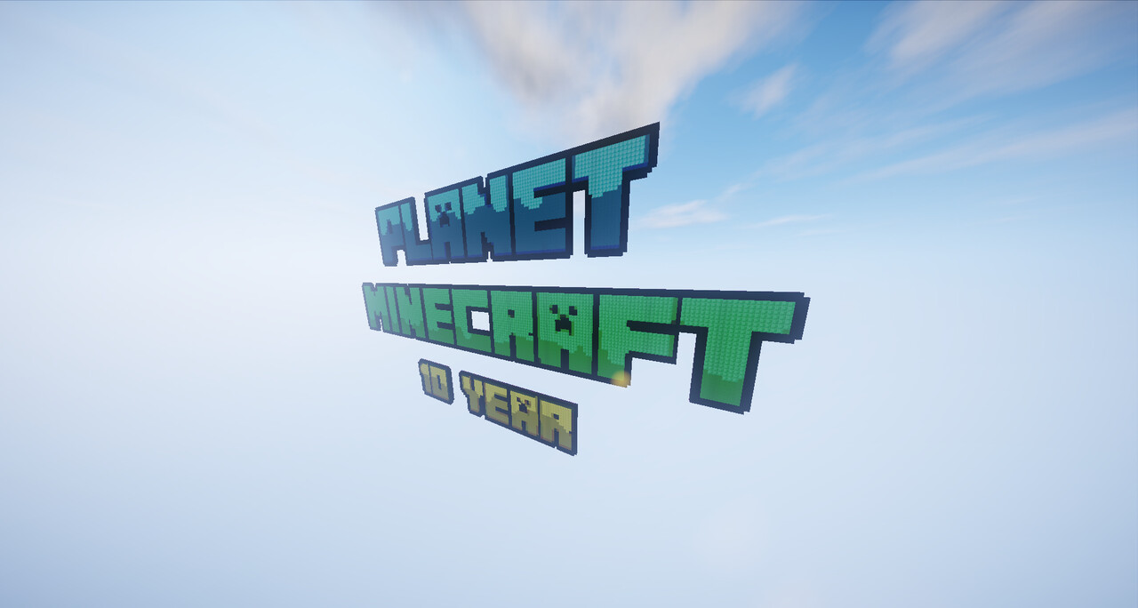 Planet Minecraft 10 Year - AliensBuilds Minecraft Map