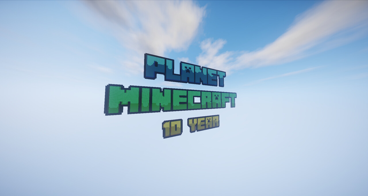 Planet Minecraft 10 Year - AliensBuilds Minecraft Map