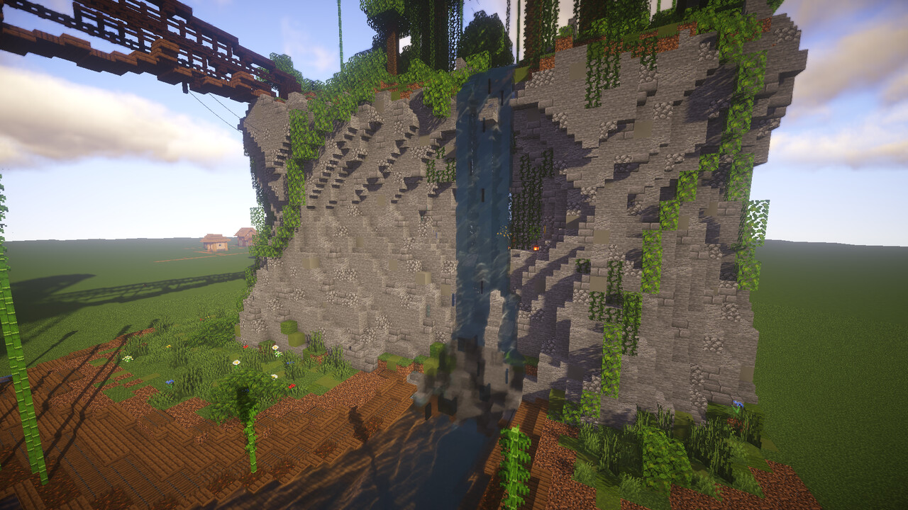 Jungle Ruins on cliffs with bridge (IAYTB) Minecraft Map