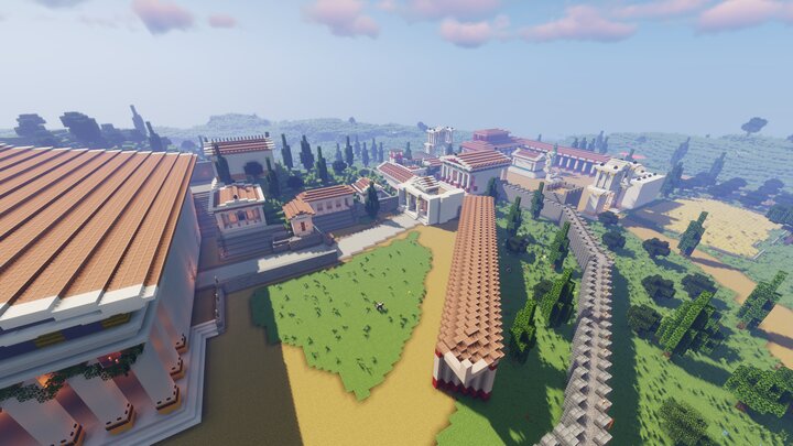 Sanctuary of Eleusis - a Greek and Roman temple complex Minecraft Map