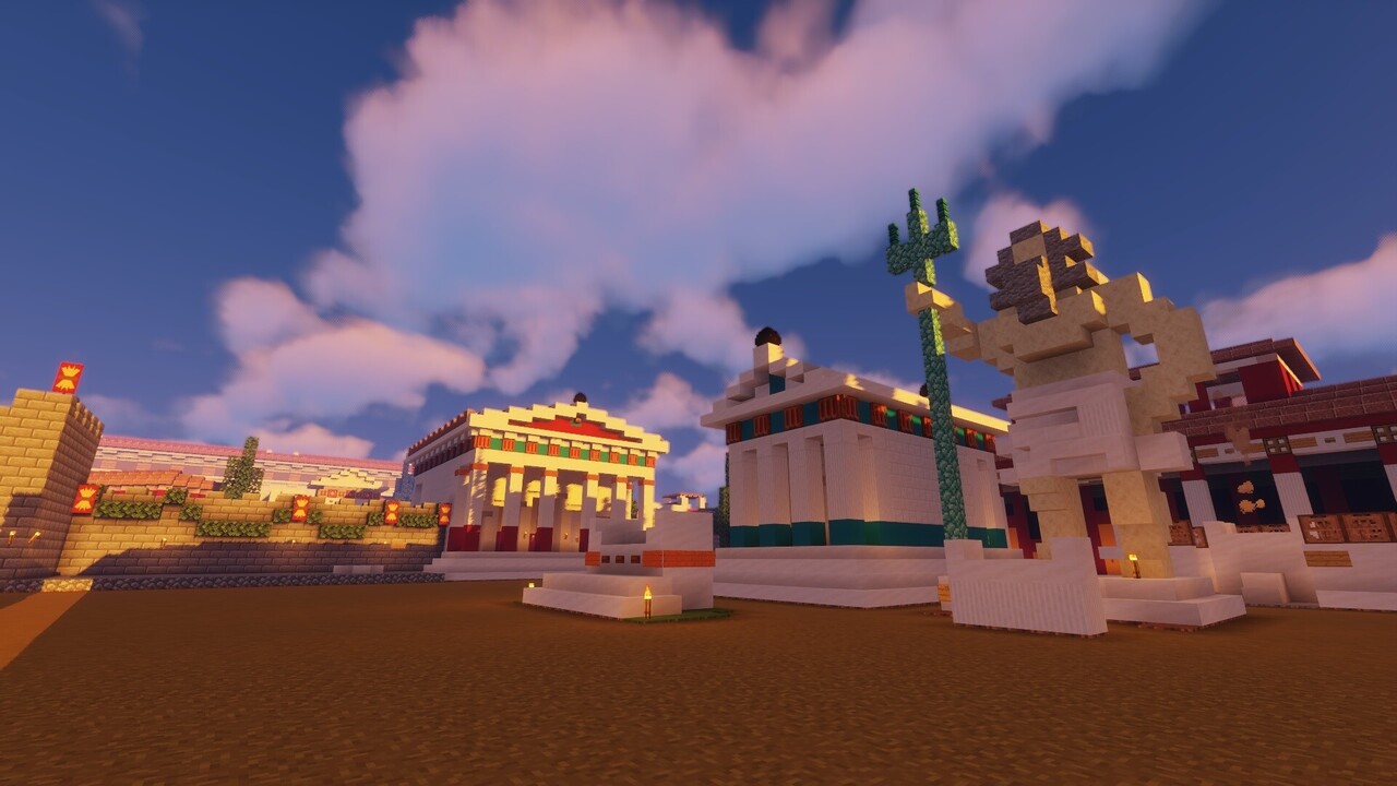Sanctuary of Eleusis - a Greek and Roman temple complex Minecraft Map