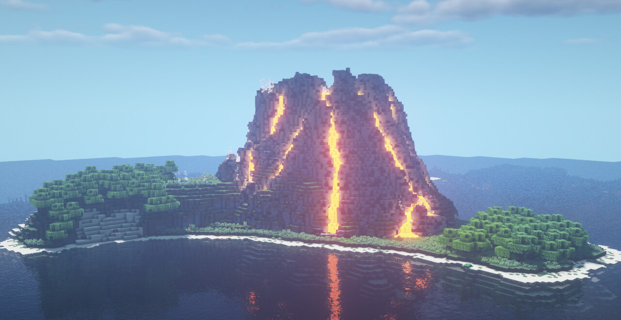 Volcano Island | Ilha do Vulcão Minecraft Map