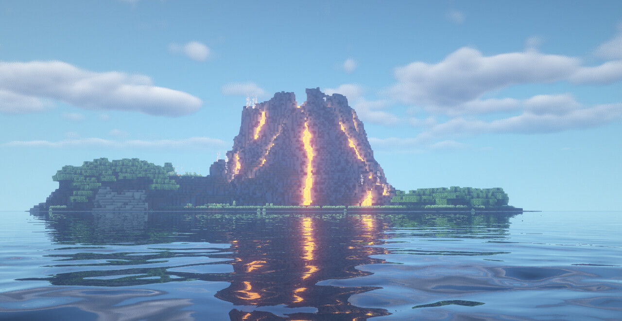 Volcano Island | Ilha do Vulcão Minecraft Map