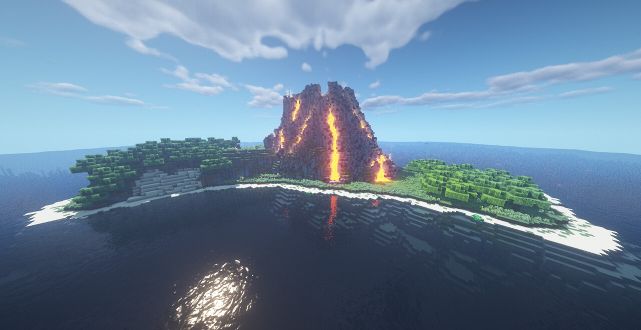 Volcano Island | Ilha do Vulcão Minecraft Map
