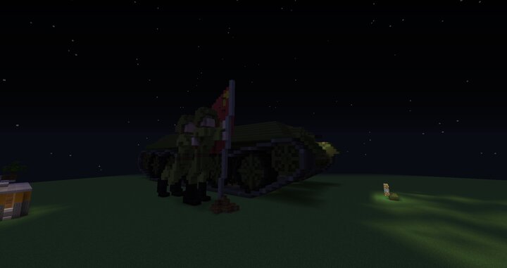 Soviet T - 34/85 tank Minecraft Map