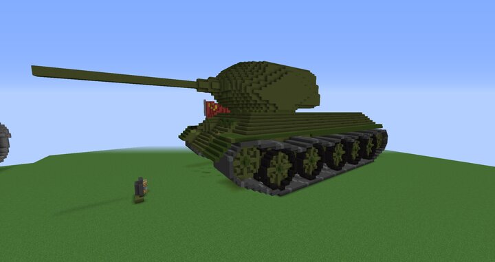 Soviet T - 34/85 tank Minecraft Map