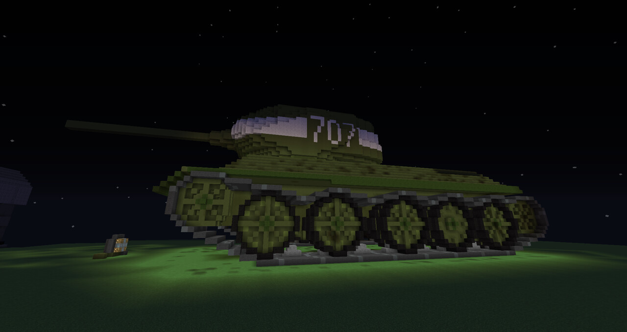 Soviet T - 34/85 tank Minecraft Map