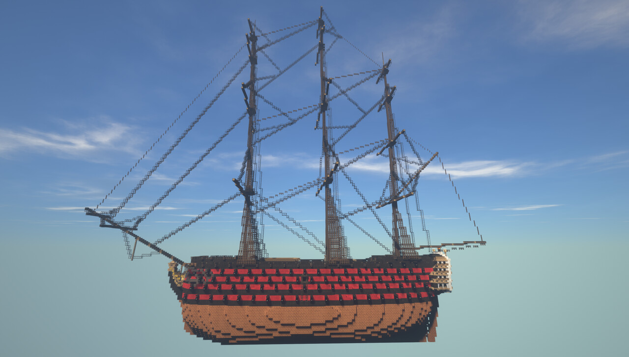 Conqueror - 200 gun First Rate Ship of the Line Minecraft Map