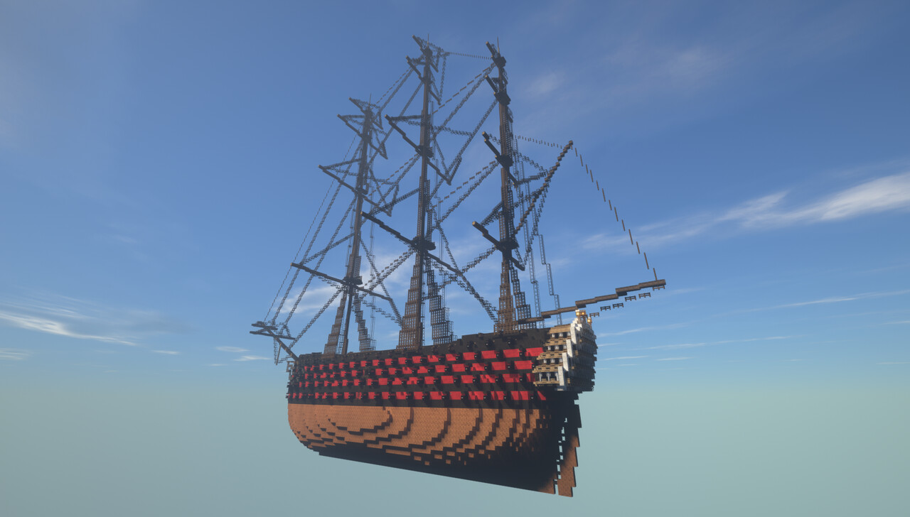 Conqueror - 200 gun First Rate Ship of the Line Minecraft Map