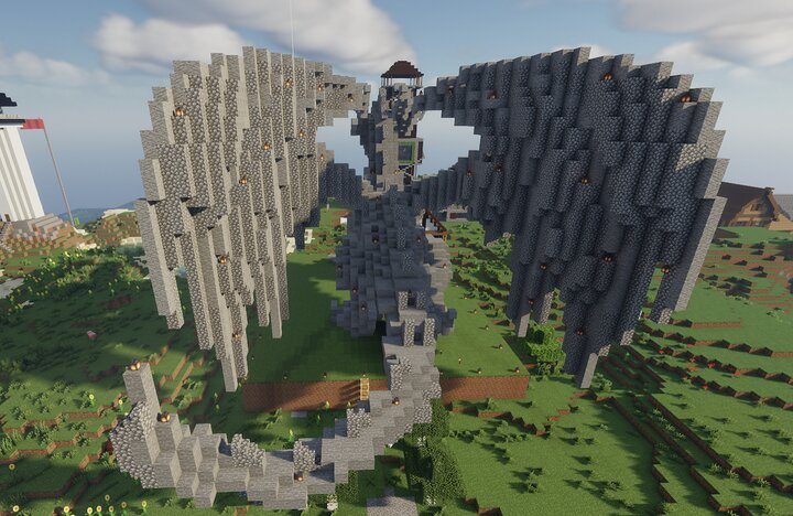 Dragon statue Simplycrafted Minecraft Map