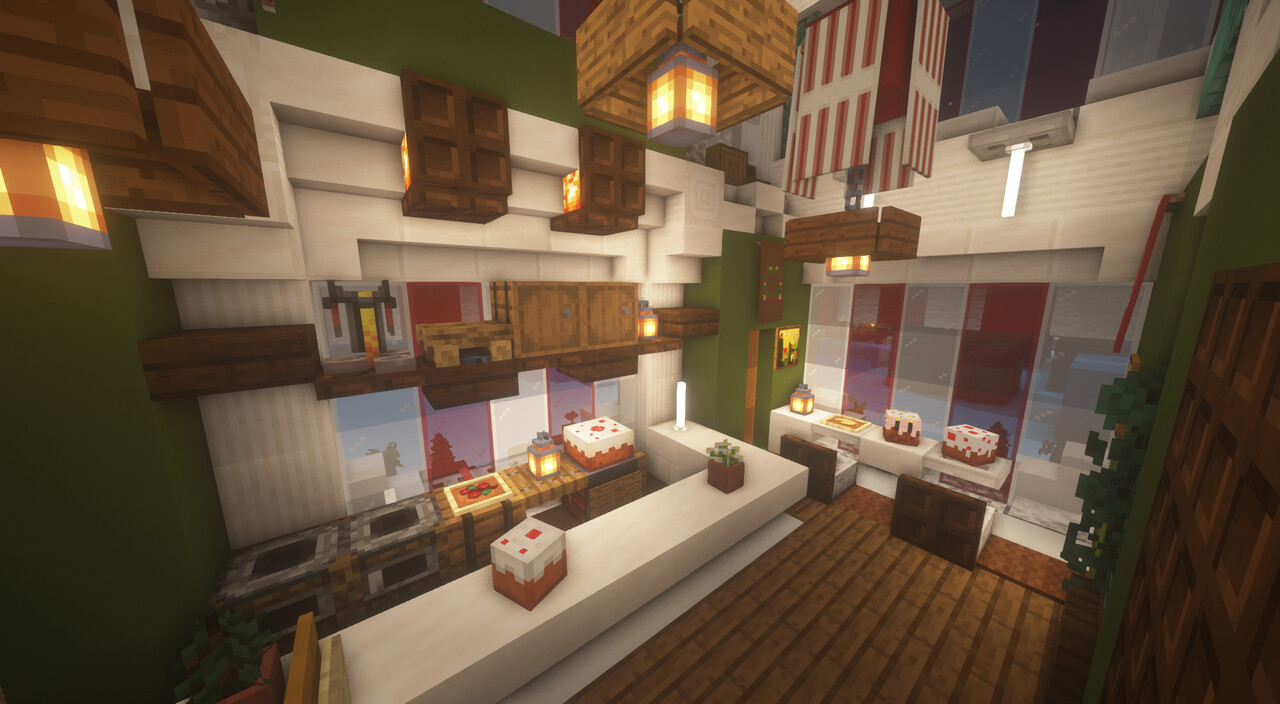 🍰Snowy Cake Shop🍰 Minecraft Map