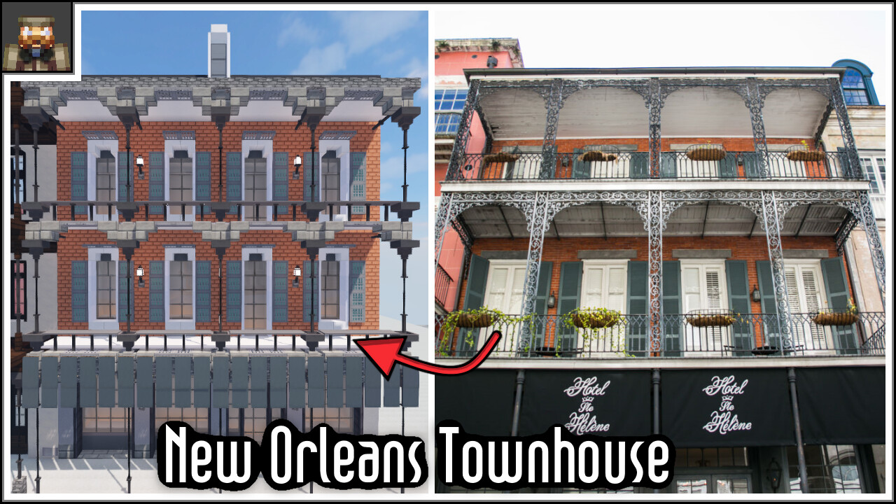 Minecraft New Orleans Townhouse Minecraft Map