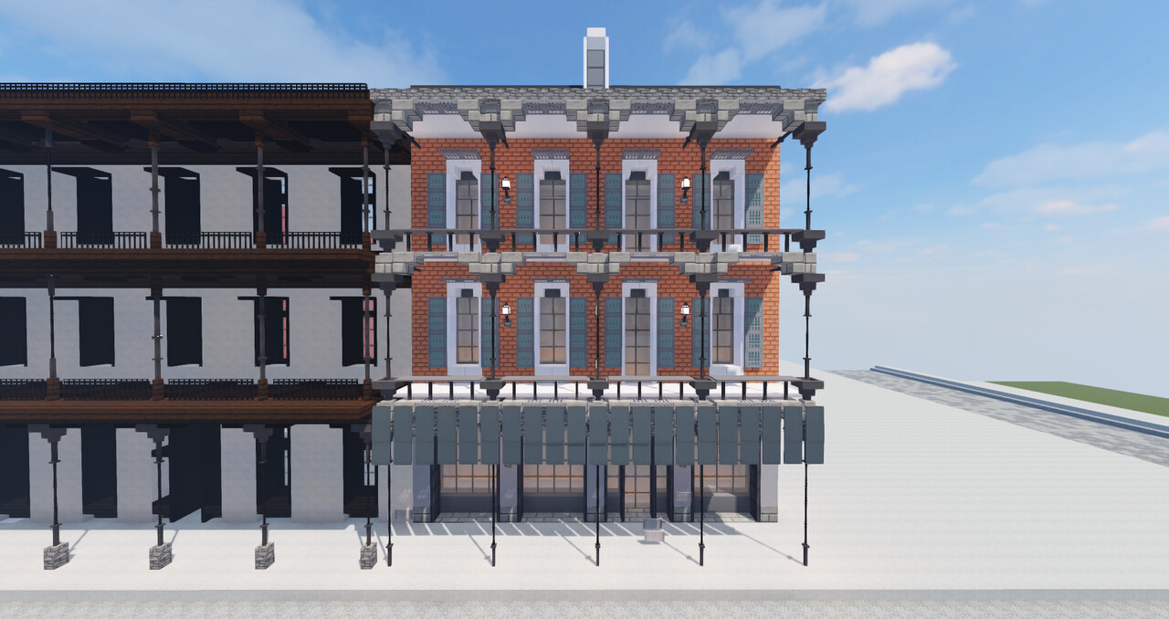 Minecraft New Orleans Townhouse Minecraft Map