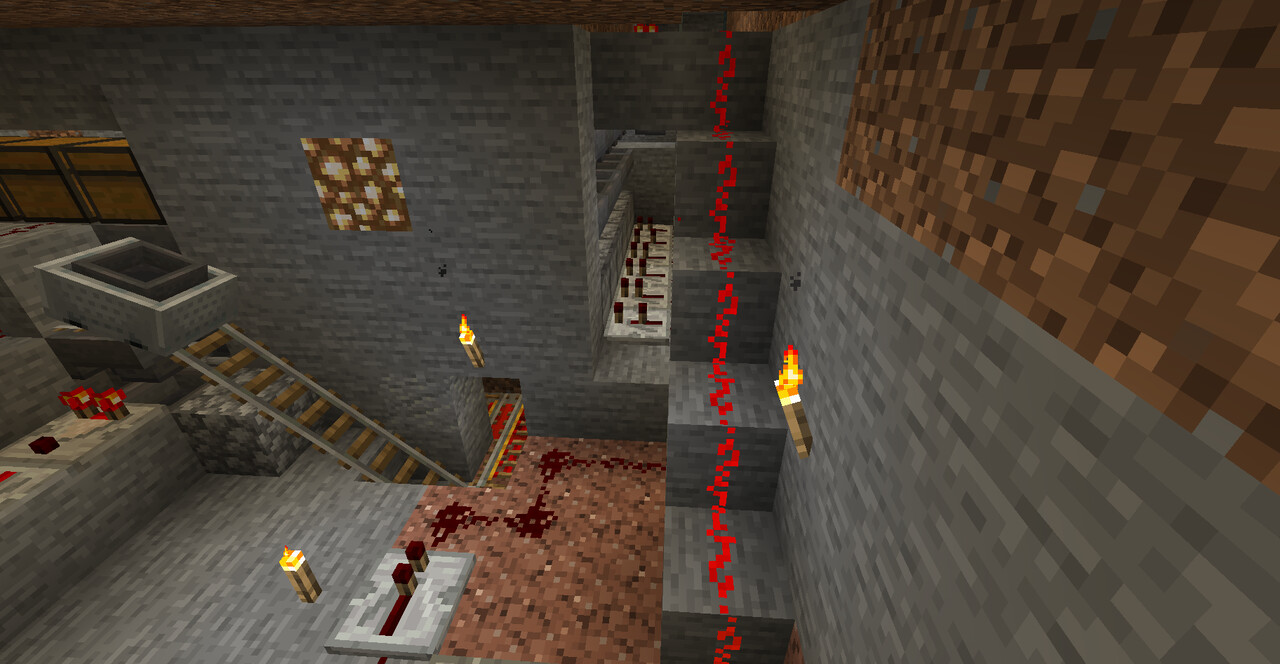Fully automatic smelting system Minecraft Map