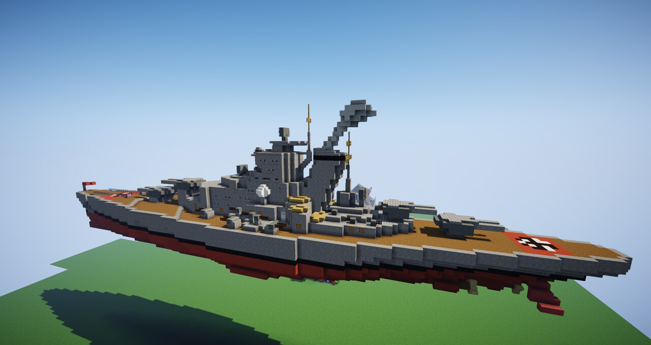 Kriegsmarine - Bismarck Battle Ship Minecraft Map