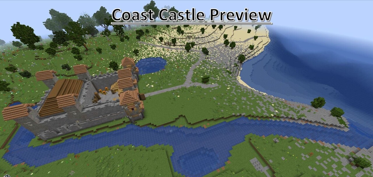Coast Castle schematic Download! Minecraft Map