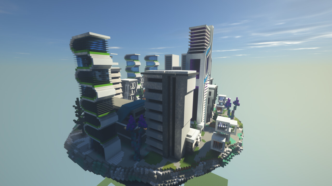 Modern Hub Lobby - Cherry Minecraft Map