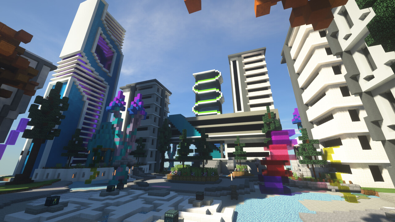 Modern Hub Lobby - Cherry Minecraft Map