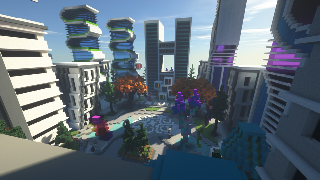 Modern Hub Lobby - Cherry Minecraft Map