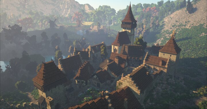 Fortified Medieval Town [Conquest Reforged] Minecraft Map