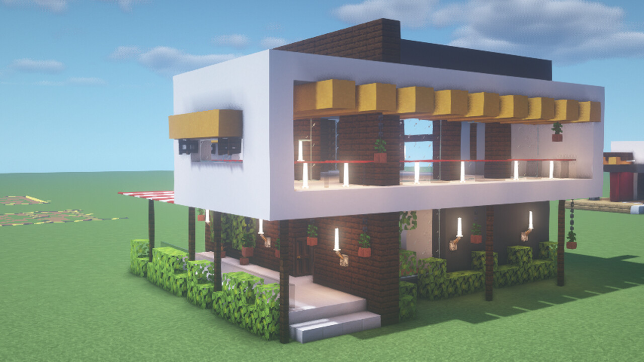 Simple modern house Minecraft Map