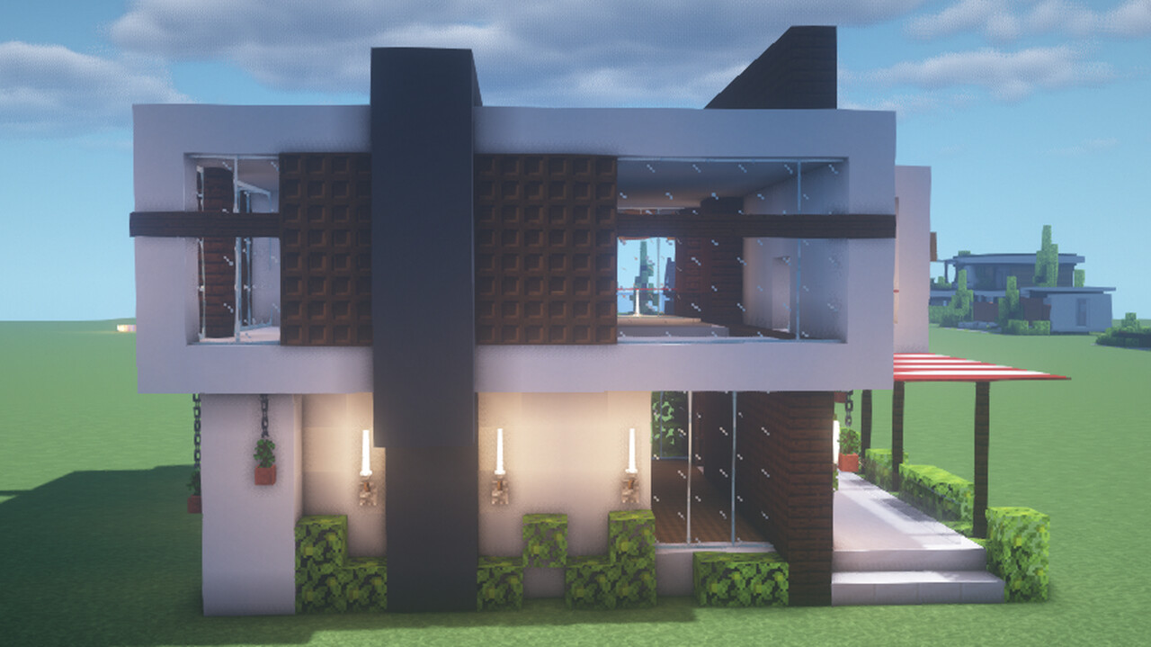 Simple modern house Minecraft Map