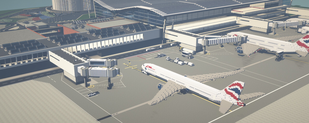 BPN International Airport (Double Scale, Modern, Realistic) Minecraft Map