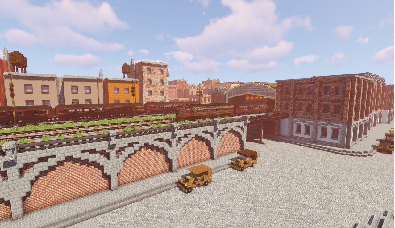IR - Urban American Railroad - New update April 2021. Minecraft Map