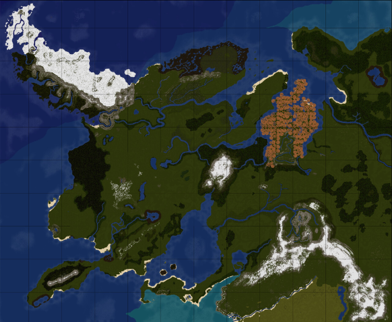 Thule (Huge Worldpainted Roleplay Map) Minecraft Map