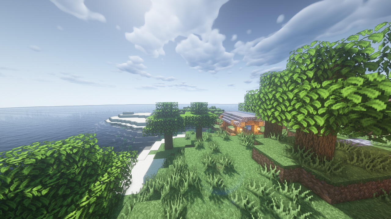 Island Survival Base Minecraft Map