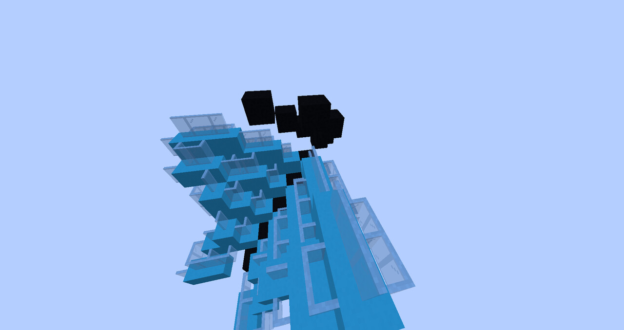 Light blue simple butterfly Minecraft Map